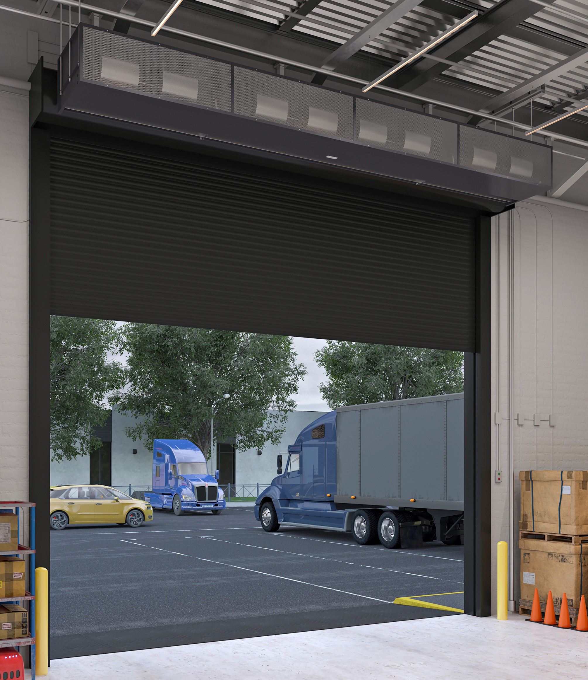 Air Curtain - Industrial Direct Drive On Meyer Material Handling ...